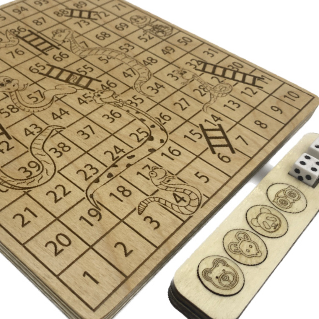 (Digital Files SVG AI DXF) Snakes and Ladders, Tic Tac Toe, Chess, Che ...